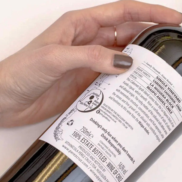 wine back label information