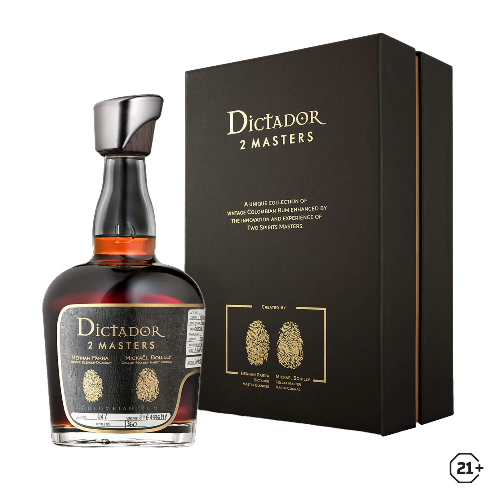 Dictador - 2 Masters Hardy Rum - 1974/1977 - 700ml